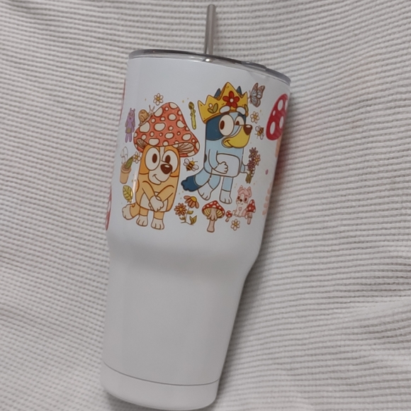 Handmade | Dining | Cottagecore Bluey 3oz Tumbler | Poshmark